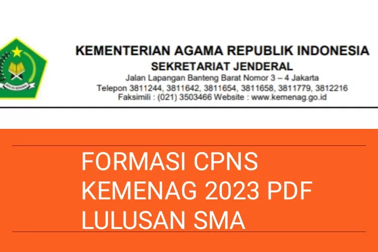 Syarat Lengkap Pendaftaran CPNS Kemenag 2024 – Saranapintar.com – Pengetahuan Pendidikan Umum